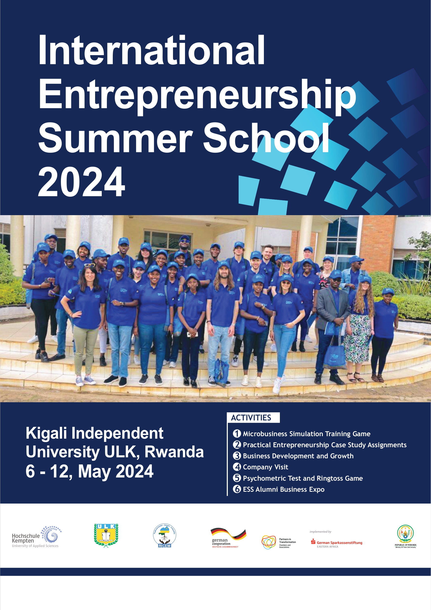 INTERNATIONAL ENTREPRENEURSHIP SUMMER SCHOOL UNDERWAY AT ULK - Kigali ...